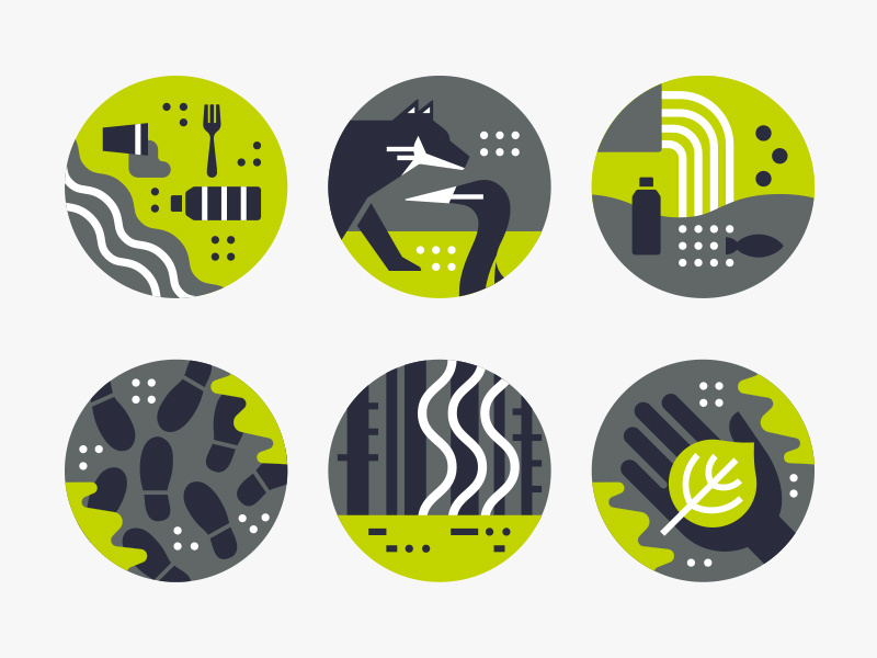 Nature Icons by Ana Hernandez for 829 Studios on Dribbble