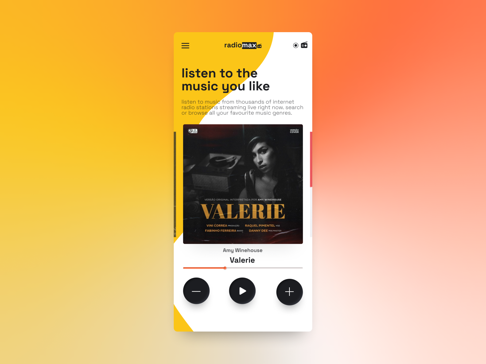 Web site mobile design: Online Radio Landing Page by Alberto on Dribbble