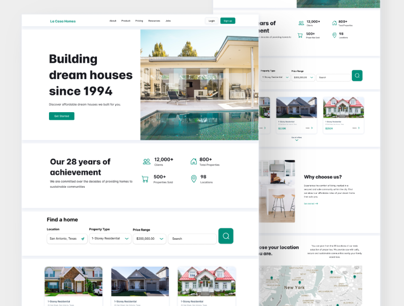 Real Estate Mockup Design by Dawn Marie on Dribbble