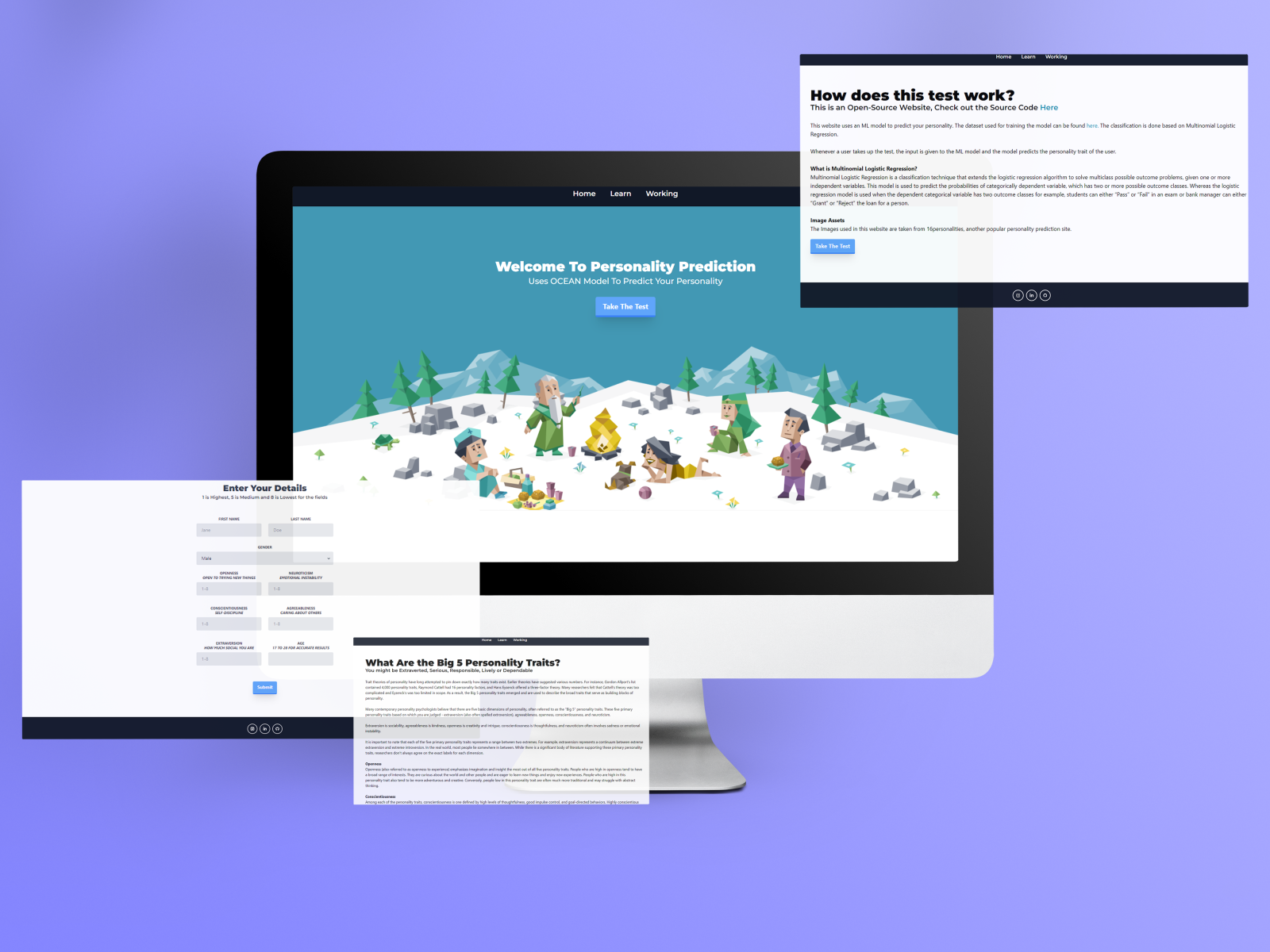 Personality Prediction Website by Nithin Balaji on Dribbble