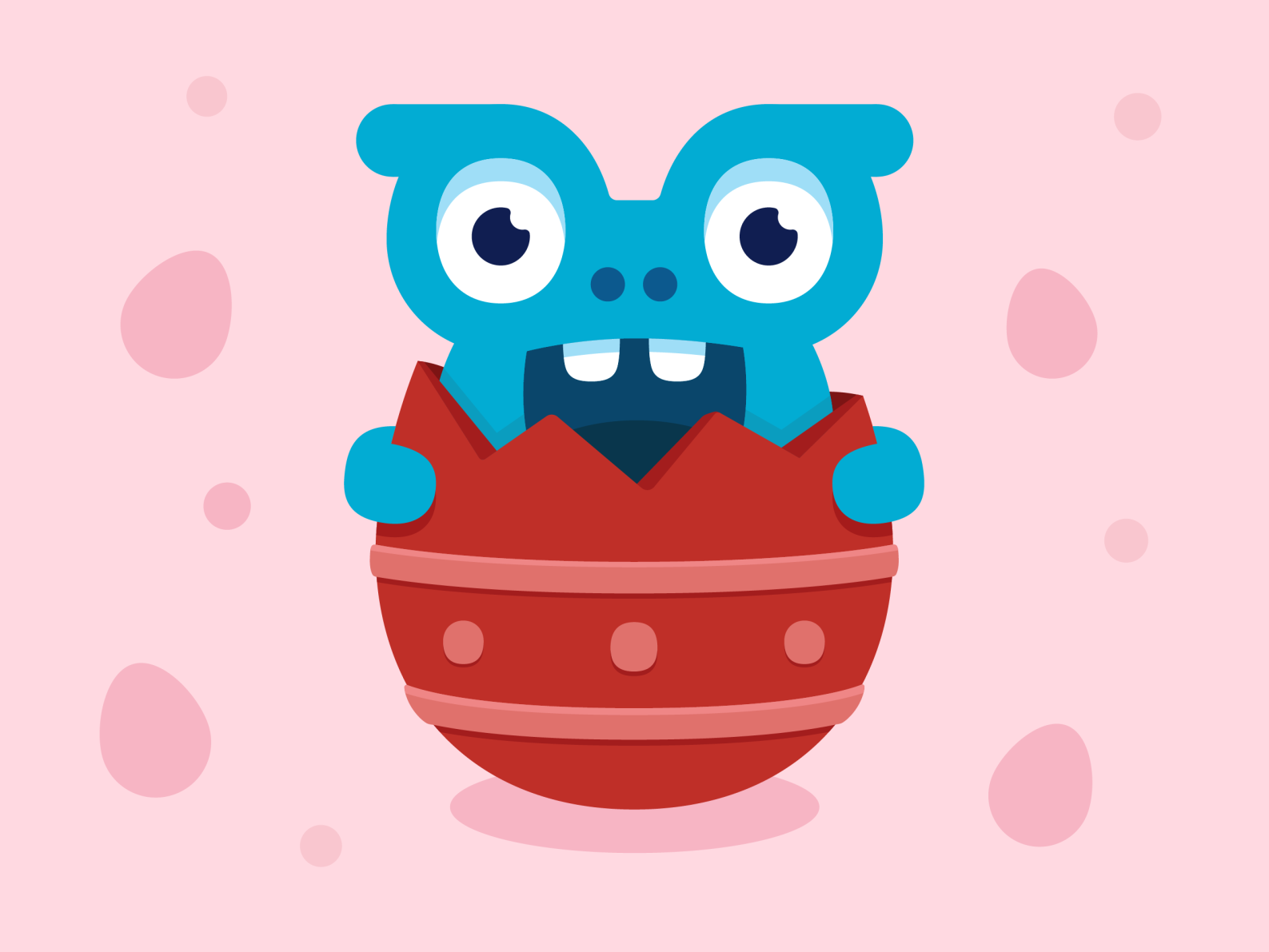Easter monster by Happy Monster Club on Dribbble