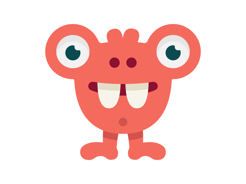 Little monster by Happy Monster Club on Dribbble