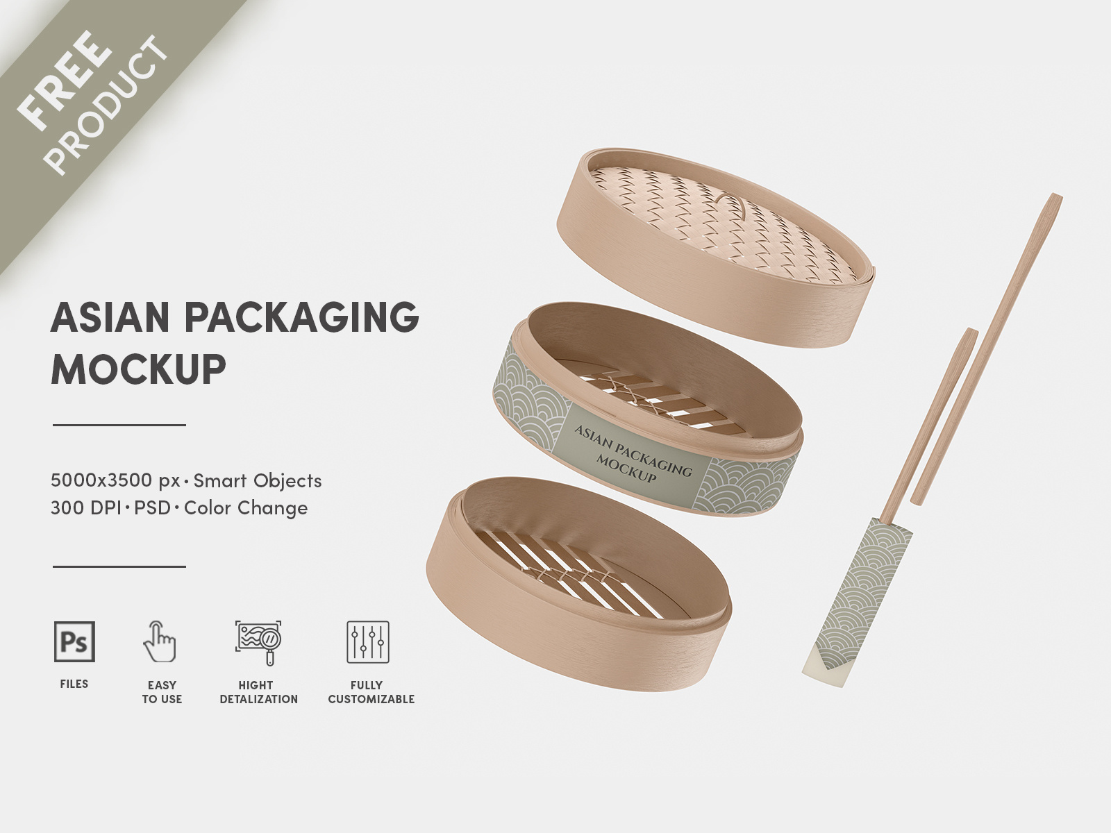 Free Asian Packaging Mockup by Forge Design on Dribbble