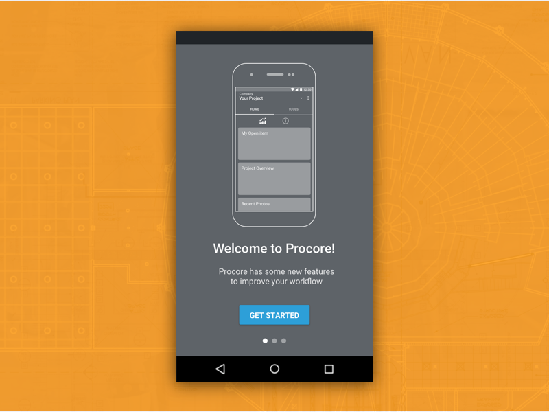 Android Intro To Procore Redesign by Denise Orozco for Procore on Dribbble