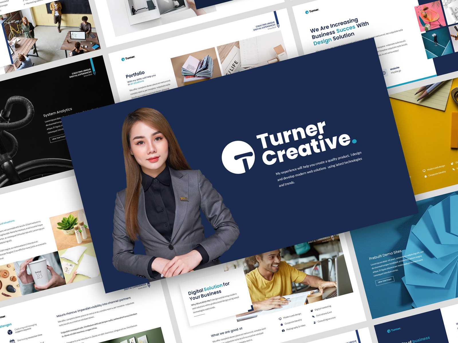 Turner - CV Resume Portfolio PowerPoint Template by Hekeno Studio on ...