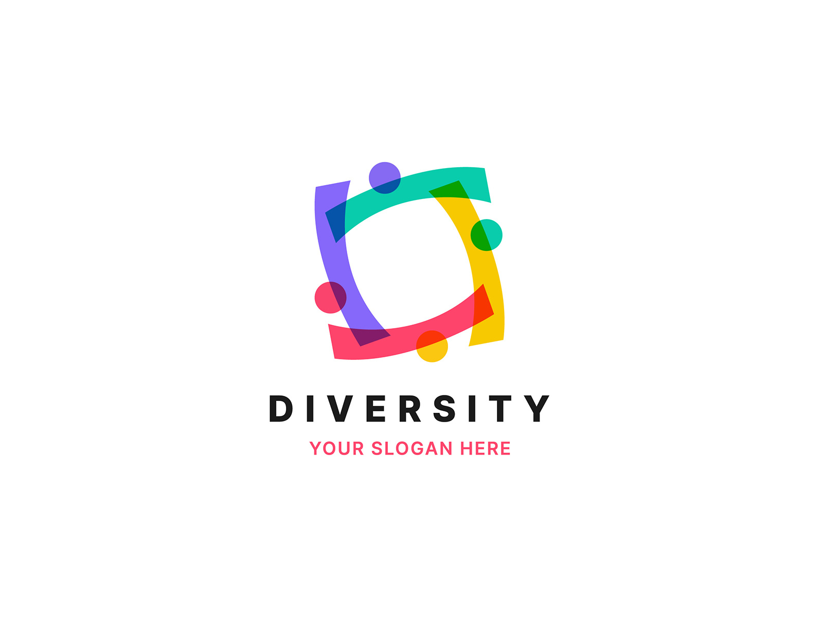 Diversity people team work logo by Hekeno Studio on Dribbble