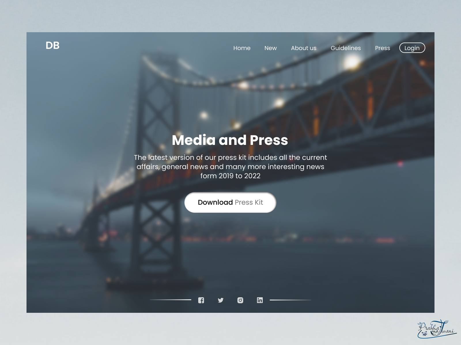 Press Page - DailyUI_051 by Prabhat_07🌟 on Dribbble