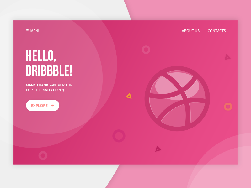 Hello, dribble! First Shot :) by Koteo on Dribbble