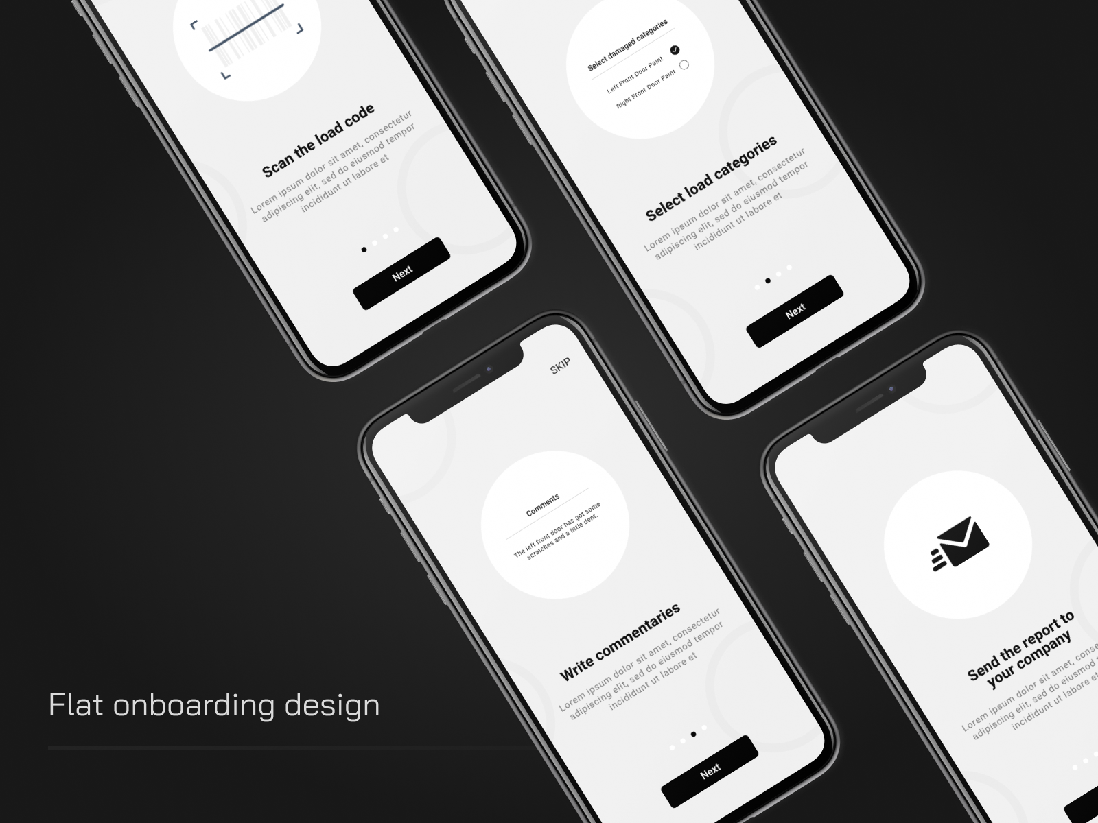Onboarding black style by Edwin Anaya on Dribbble