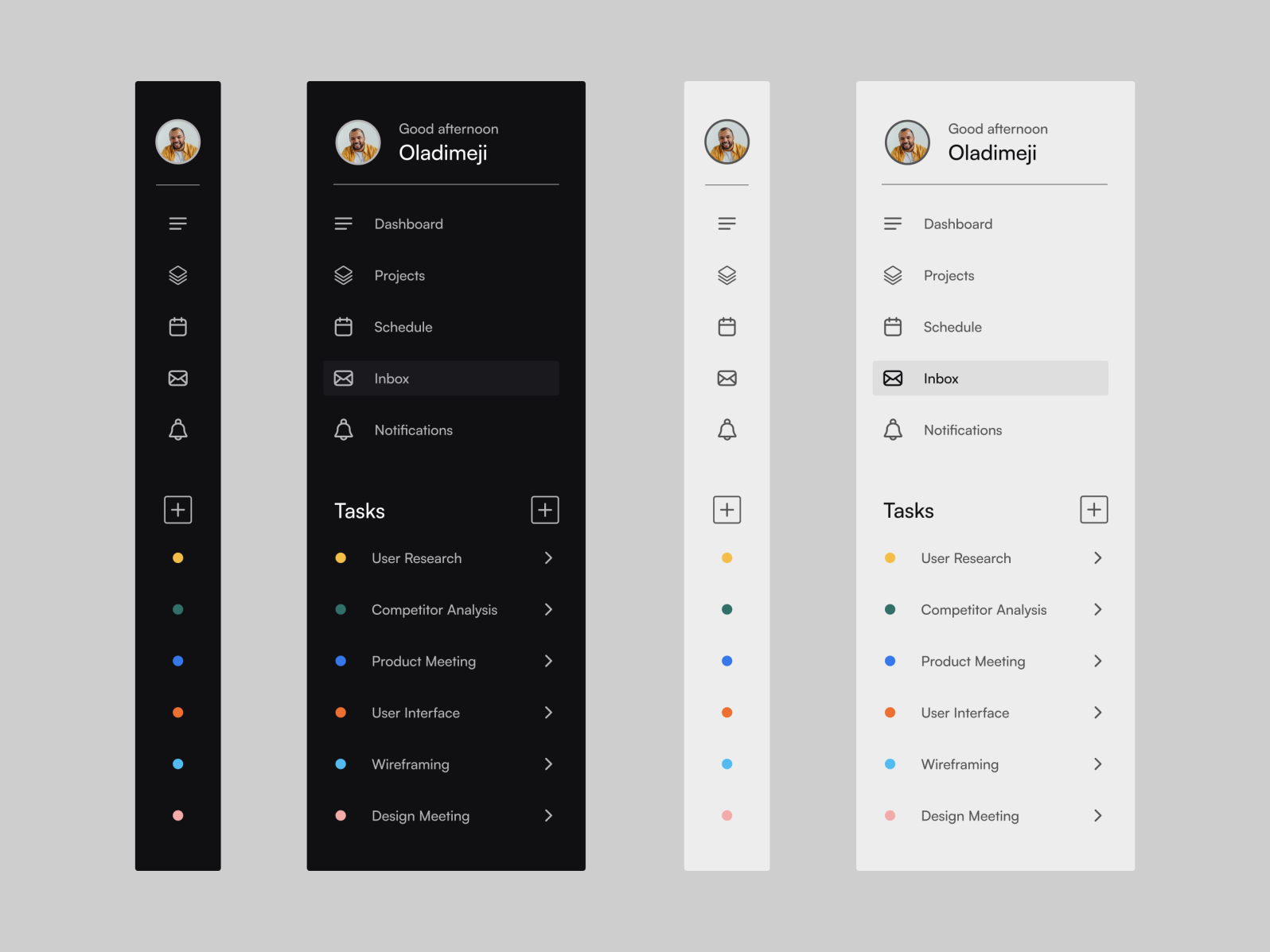 Sidebar Navigation By Orishina Ogunro On Dribbble