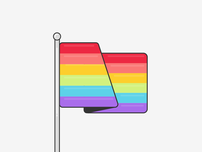 Pride flag by Ale Giorcelli on Dribbble