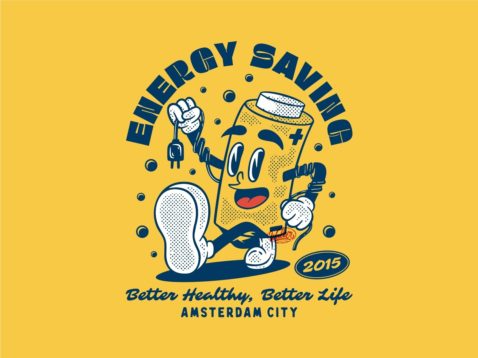 ENERGY SAVING LIFE - 1930s Cartoon Character by Walter Design on Dribbble