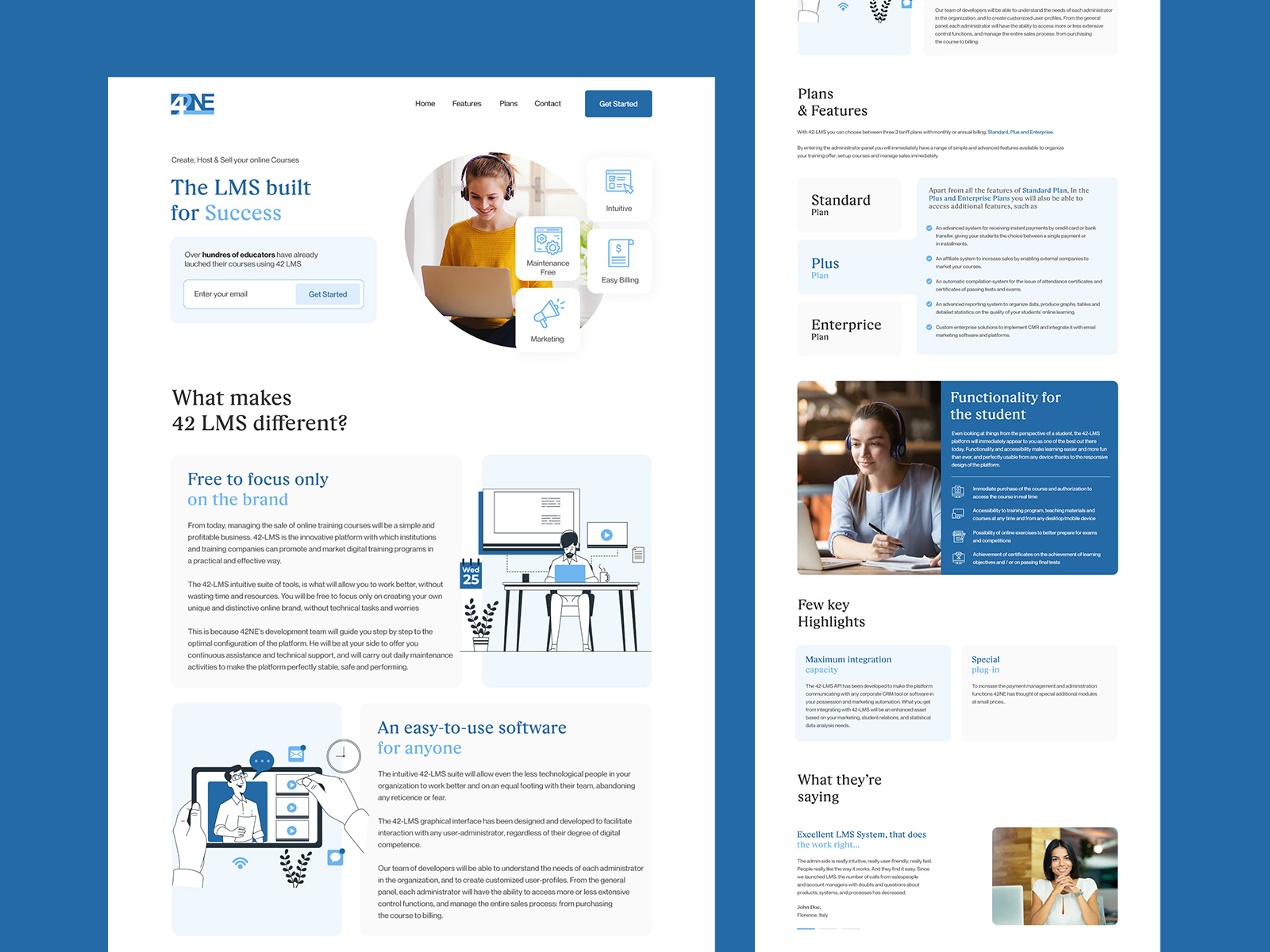 Website design for LMS by Sandeep Padhiar on Dribbble