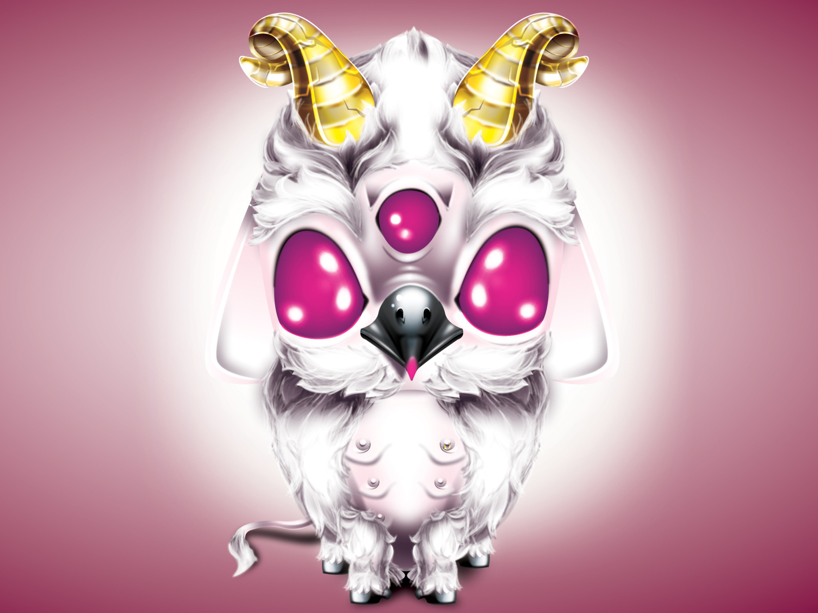 Character design - monster GOAT by Rens Willemsen on Dribbble