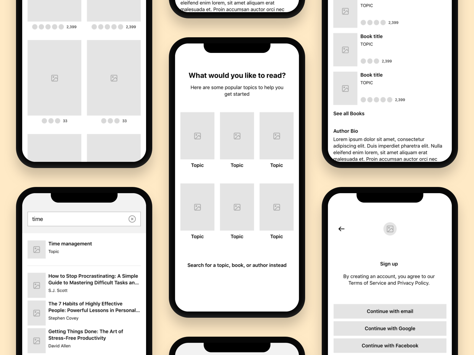Wireframes by Stephanie Jin on Dribbble