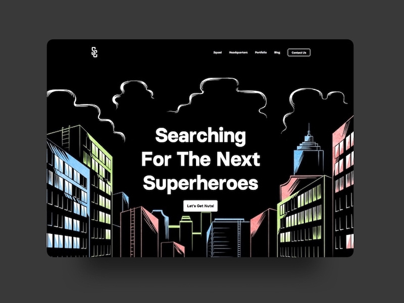 SuperheroCapital.com by Juuso Saastamoinen on Dribbble