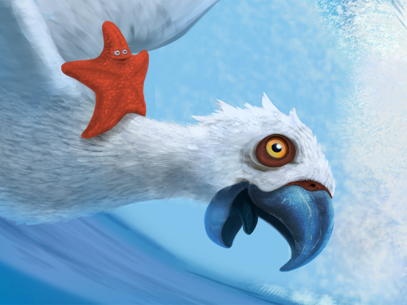 Parrot Surfing by Martin Málek on Dribbble