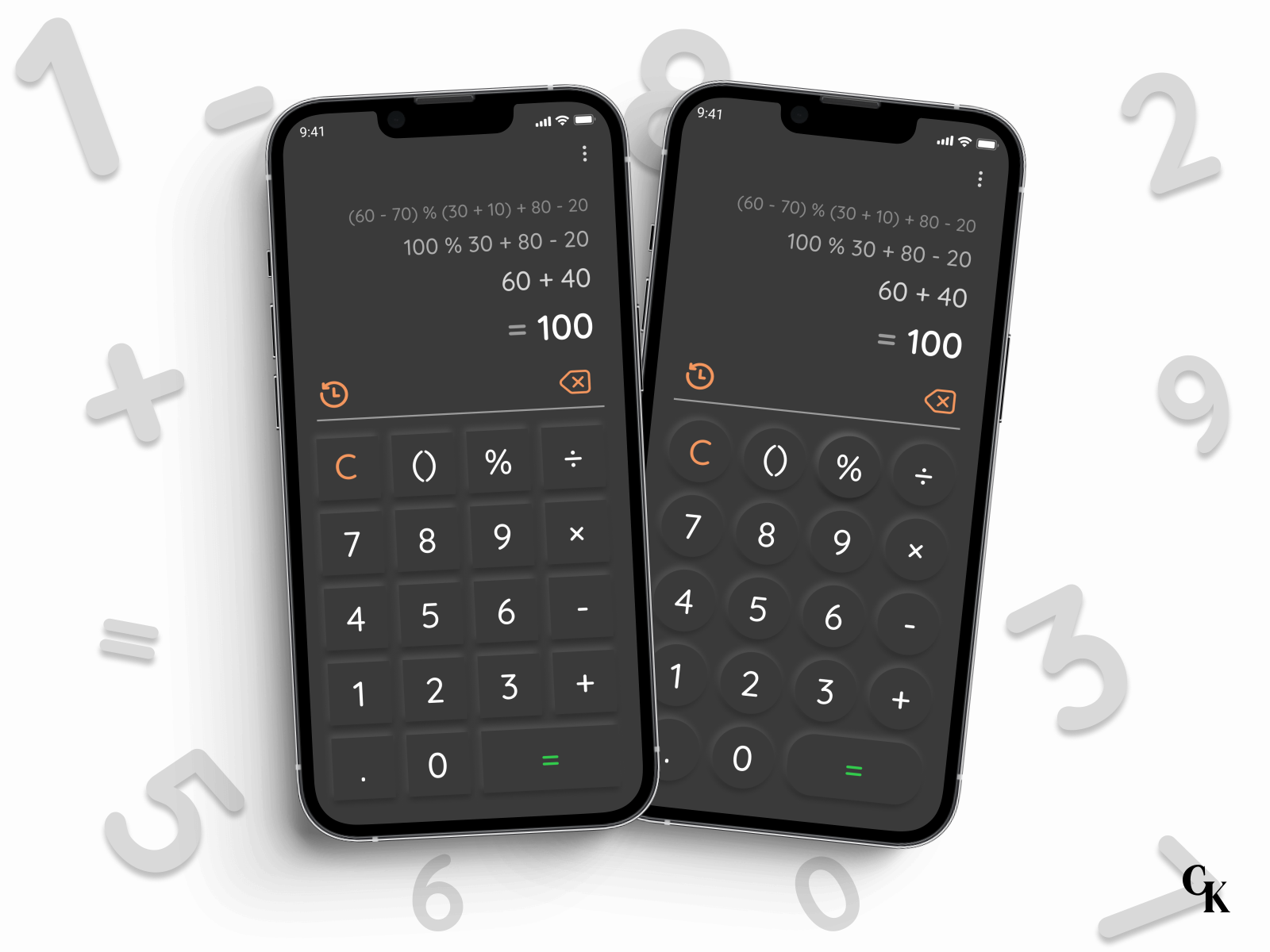 Daily UI 004 - Calculator by Chinmayee Khavale on Dribbble