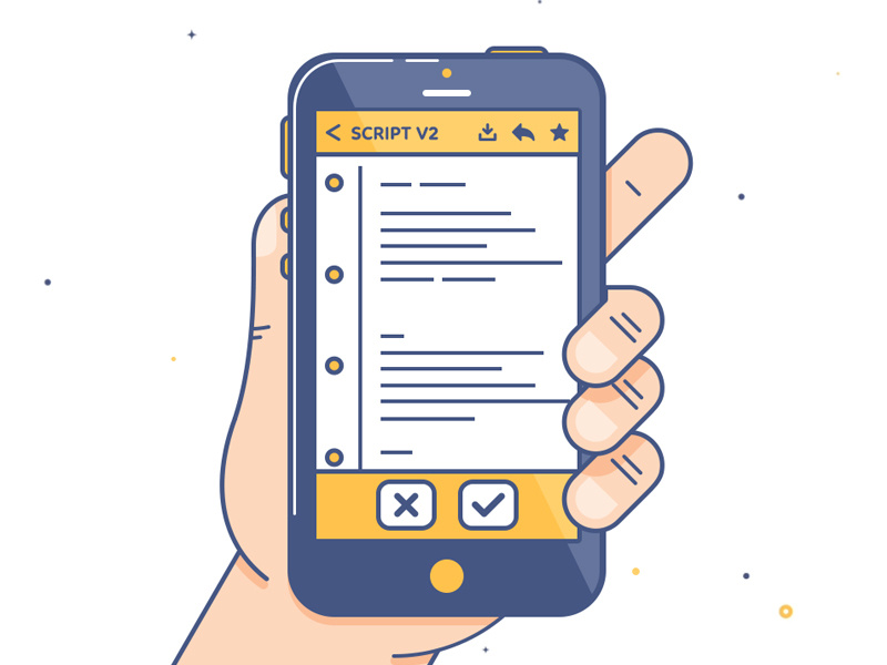 Script Phone by Faire Studio on Dribbble