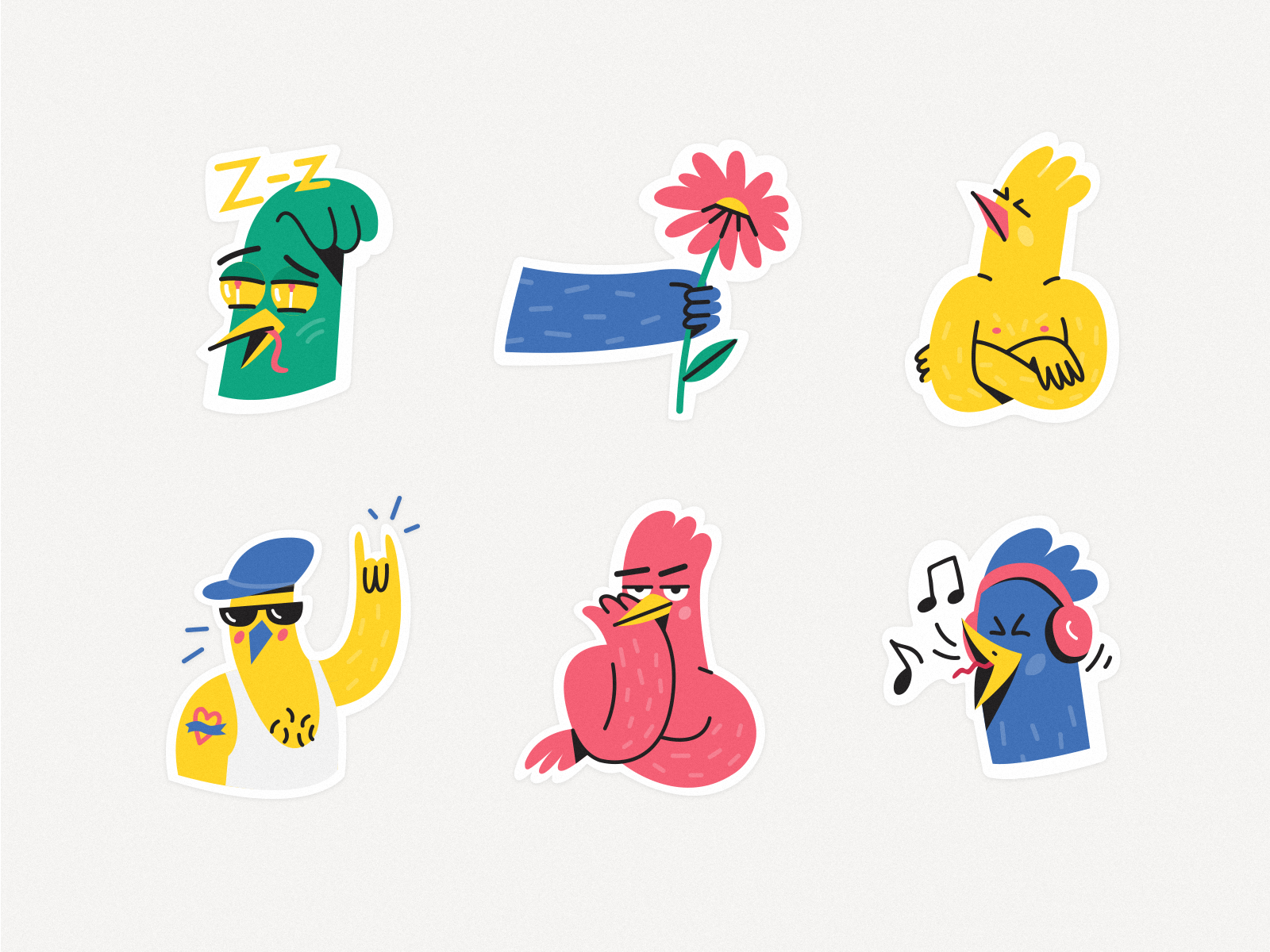 Stickers for Snapchat by Alina Shapran on Dribbble