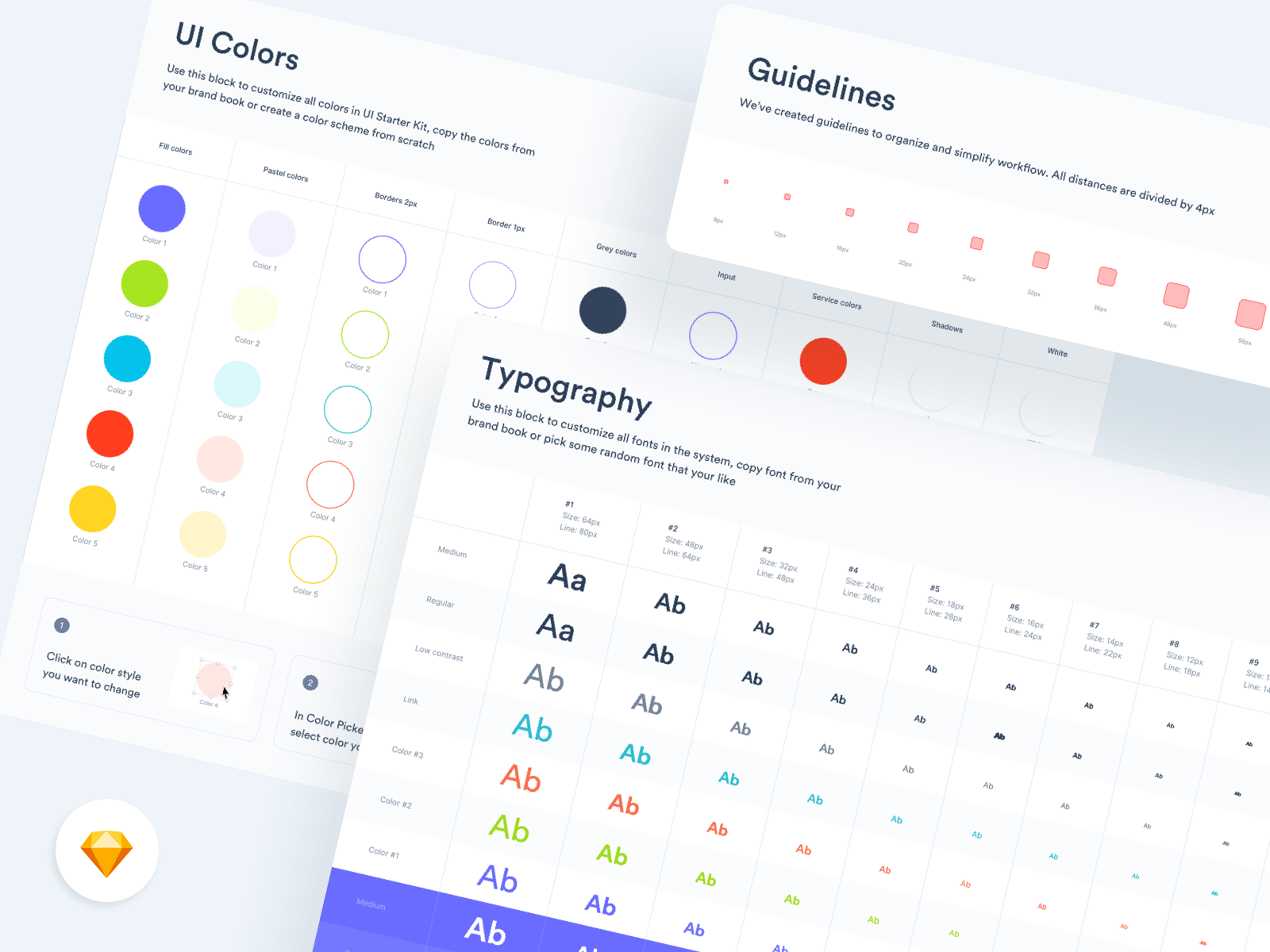 Style guide by anton mishin for ls.graphics on Dribbble