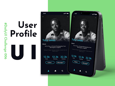 User Profile UI by Emmanuel Eka on Dribbble