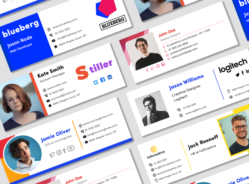 Responsive HTML Email Signatures by Anna on Dribbble