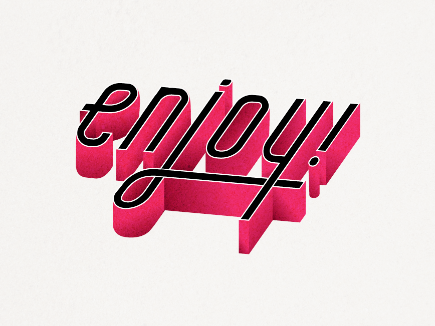 isometric lettering by Betsy on Dribbble