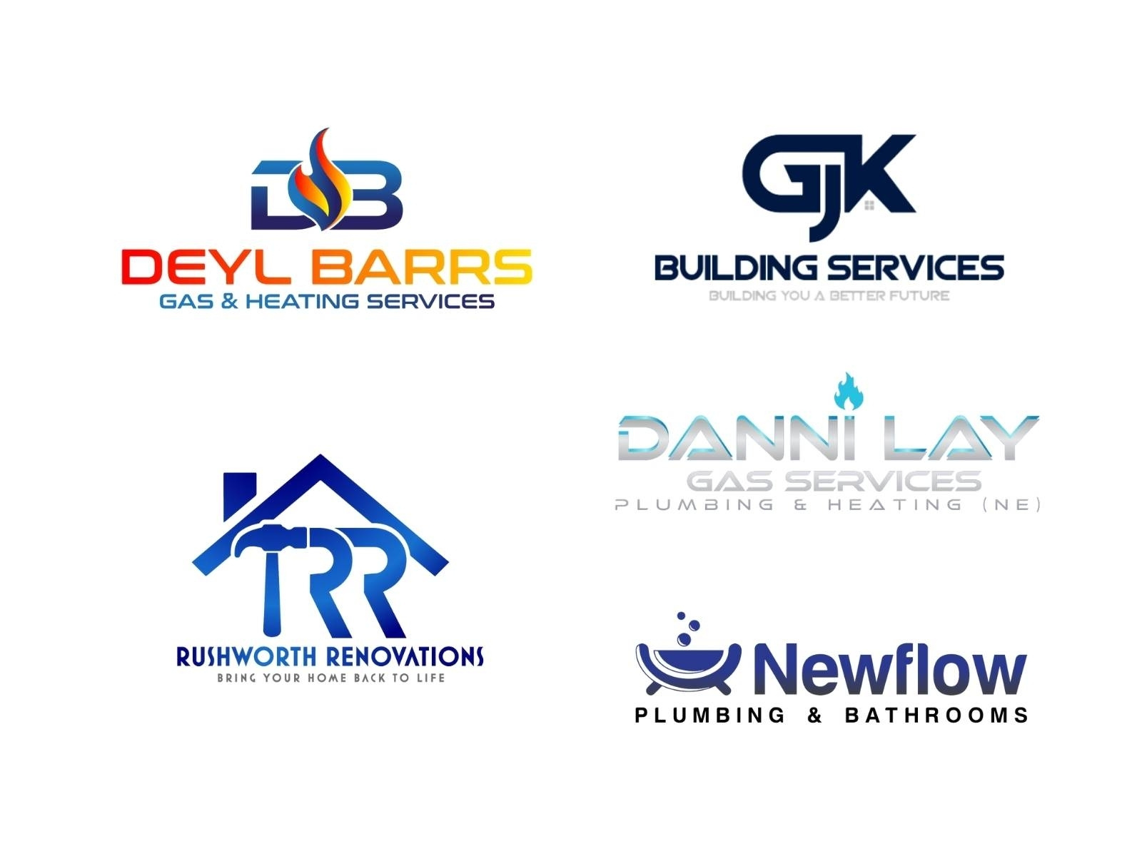 Various logo designs by Liam Riddell on Dribbble