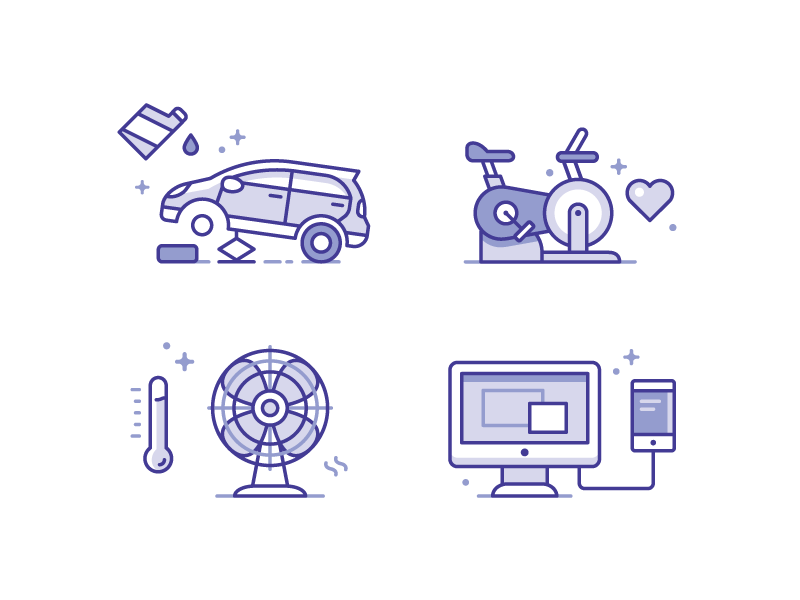 Service Icons by Matt Anderson on Dribbble
