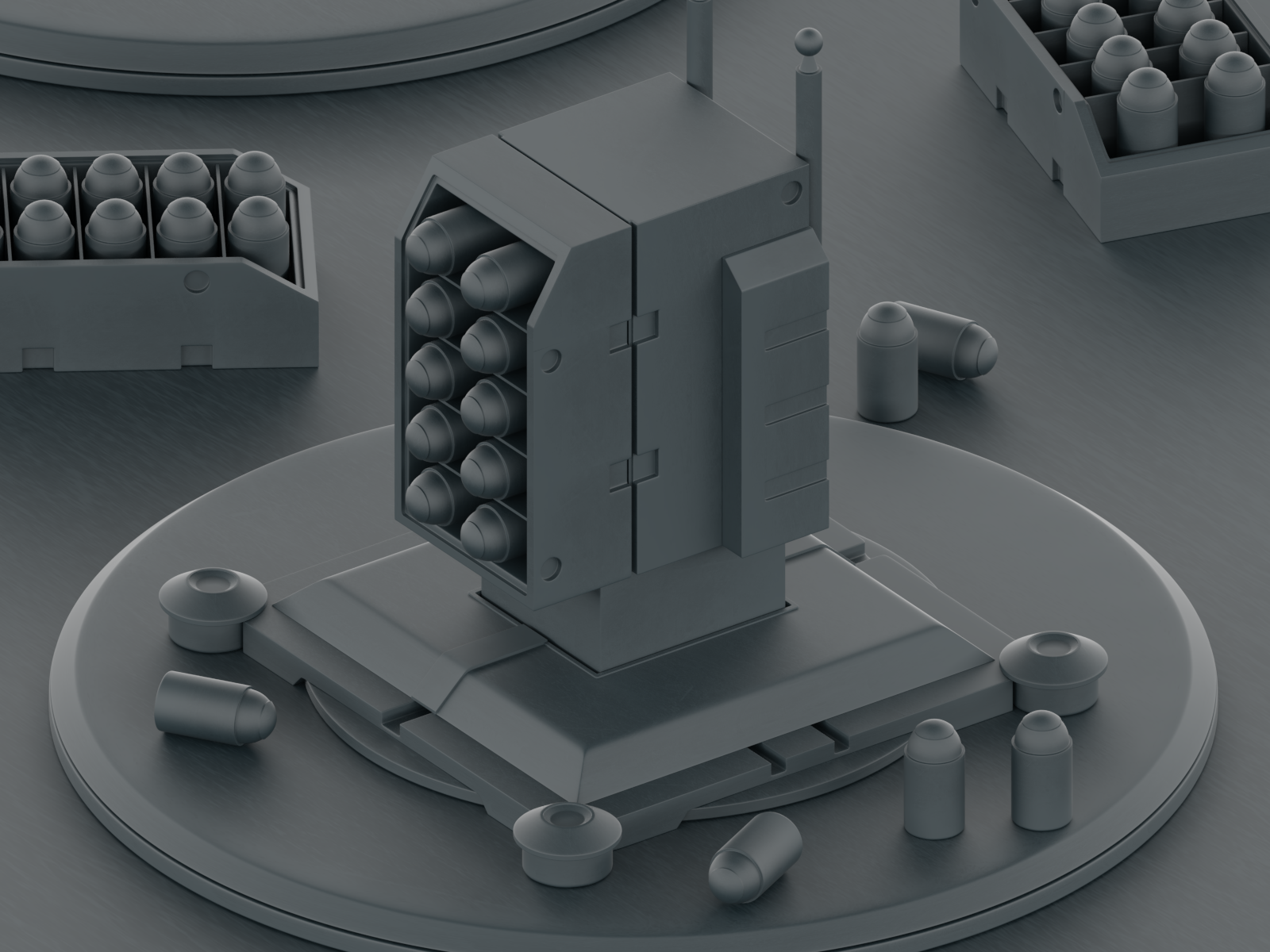 Defense Turrets WIP by Diego Velazquez on Dribbble