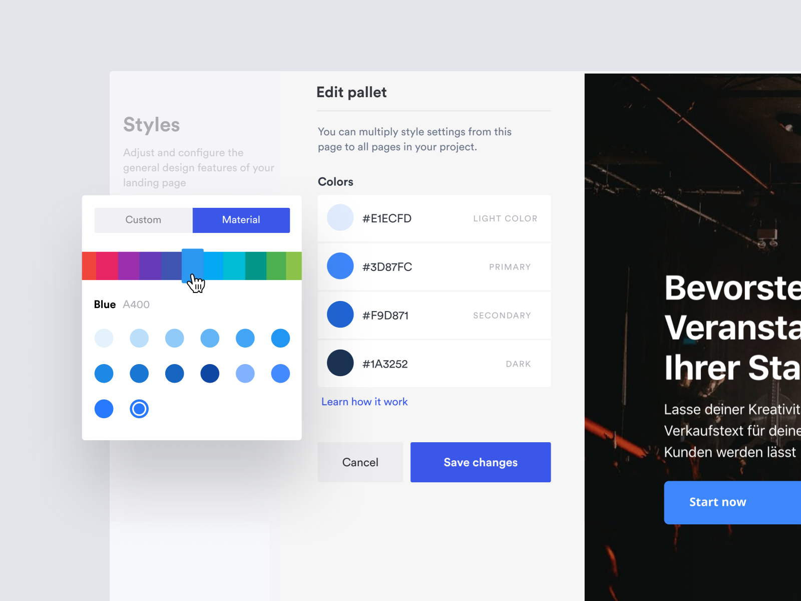 Color editor by Maxim Mart on Dribbble
