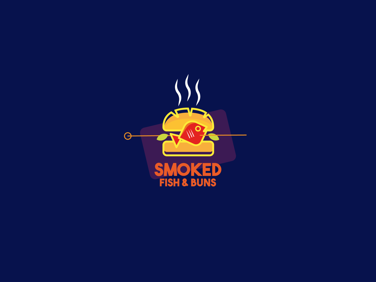 SMOKED FISH&BUNS LOGO by Pandurang chari on Dribbble