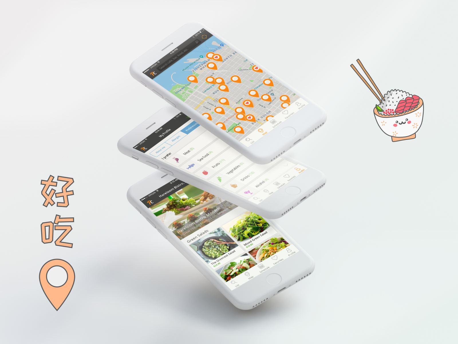 Food Delivery & Booking app by Vito Lolinov on Dribbble