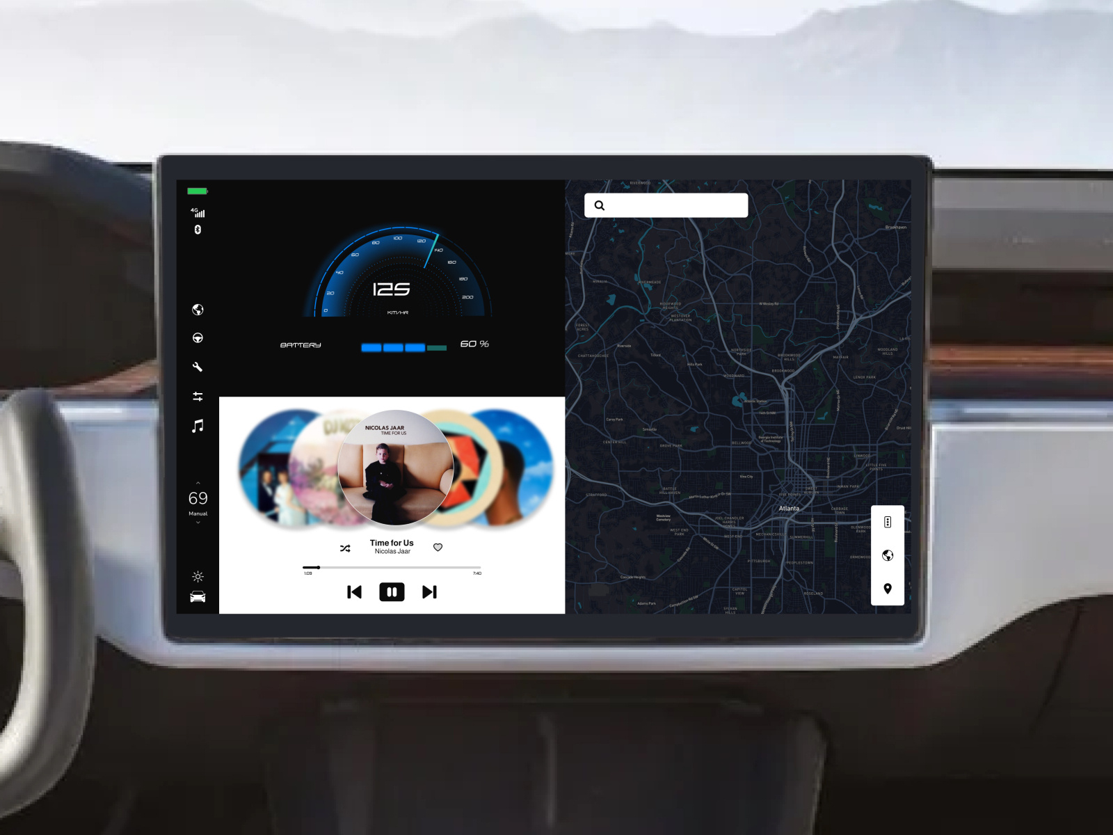 Car Interface - Daily UI - 034 by Cristian Rodriguez on Dribbble