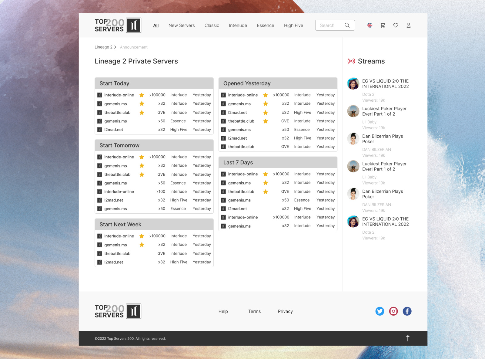 Table by Mihail Valiaev on Dribbble