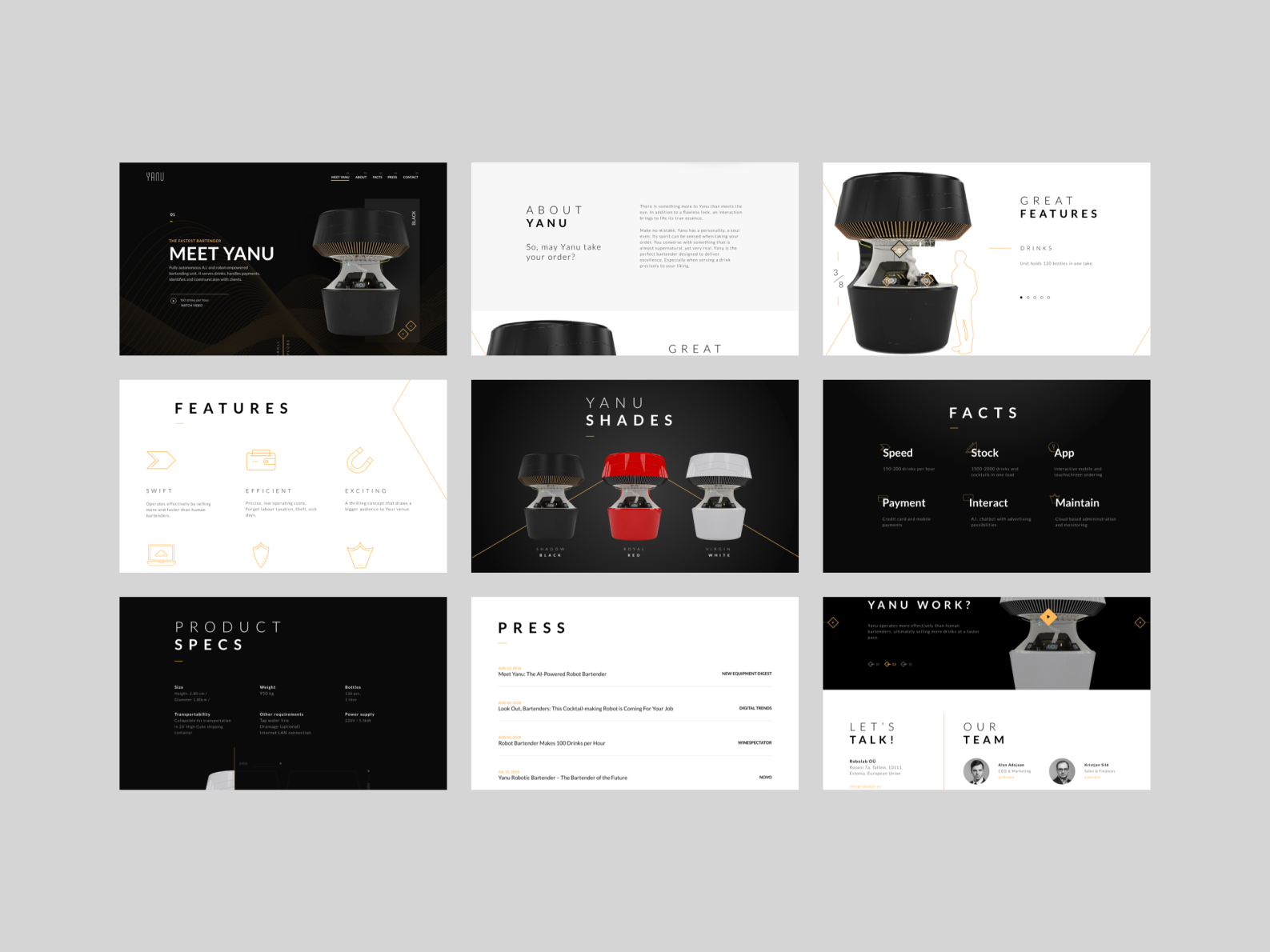 Yanu website details by Jose Antonio Orellana on Dribbble