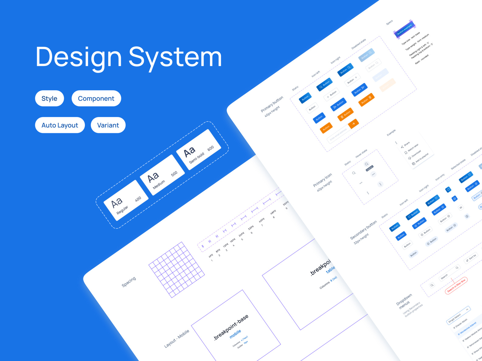 Design System by Sara Frohwein - Fogel on Dribbble