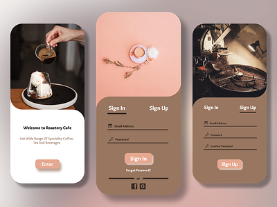 𝗥𝗼𝗮𝘀𝘁𝗲𝗿𝘆 𝗖𝗮𝗳𝗲 𝗔𝗽𝗽 𝗗𝗲𝘀𝗶𝗴𝗻 by 𝗦𝗲𝗽𝗶𝗱 𝗗𝗲𝘀𝗶𝗴𝗻 on Dribbble