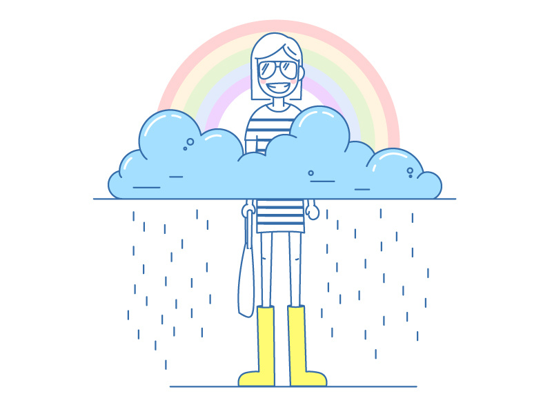 Rain by Maria on Dribbble