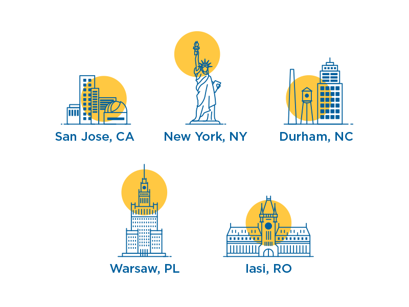 Cities Icons by Maria on Dribbble