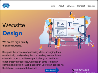 Website design company in Uttam Nagar by Ritu Thakur on Dribbble