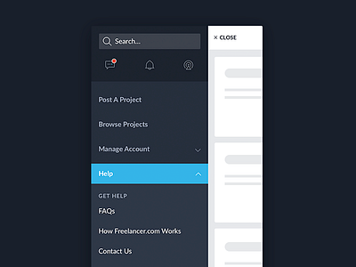 Mobile Responsive Navigation by Roy Arellano on Dribbble