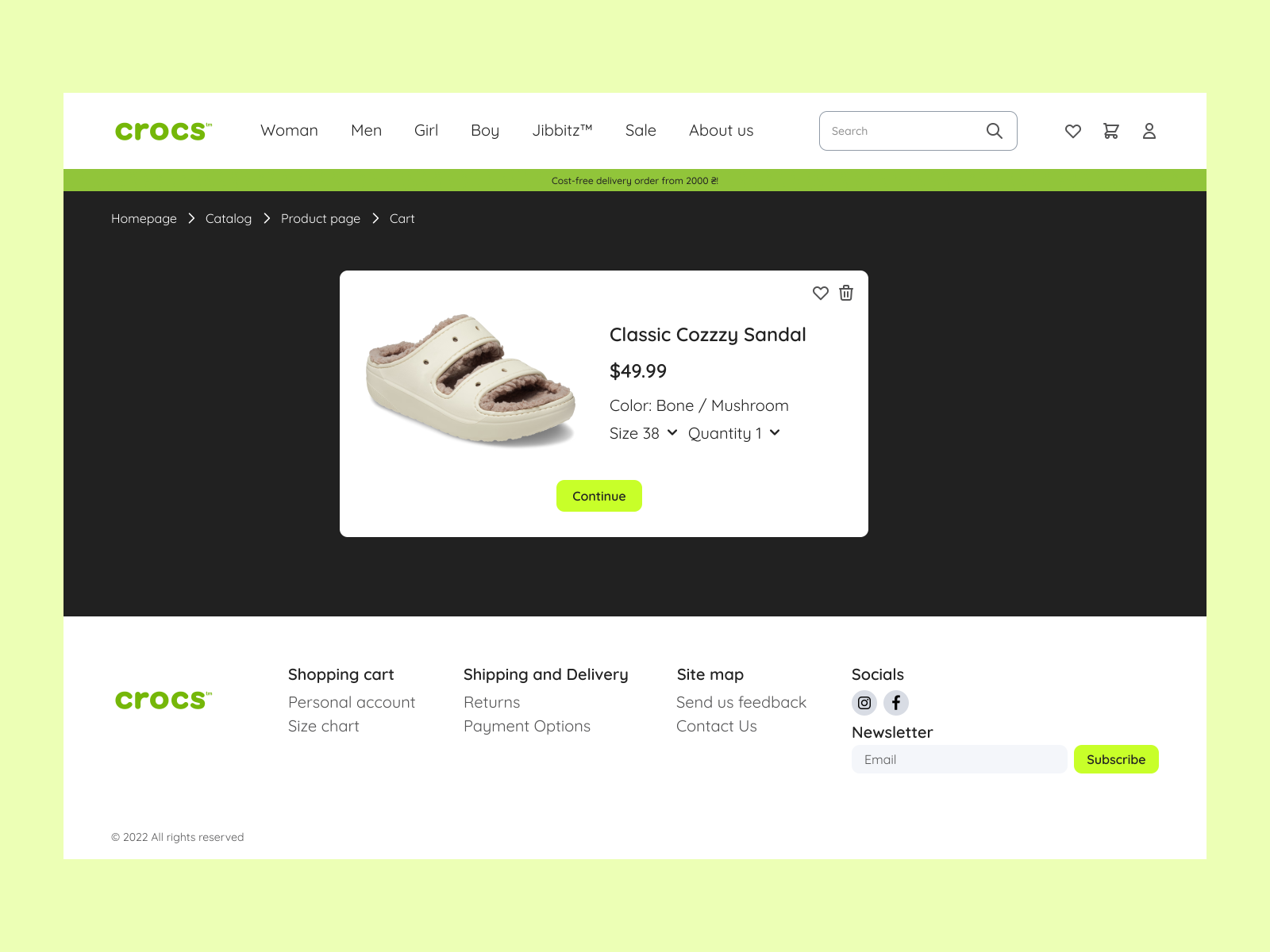 Crocs ordering by Liza on Dribbble