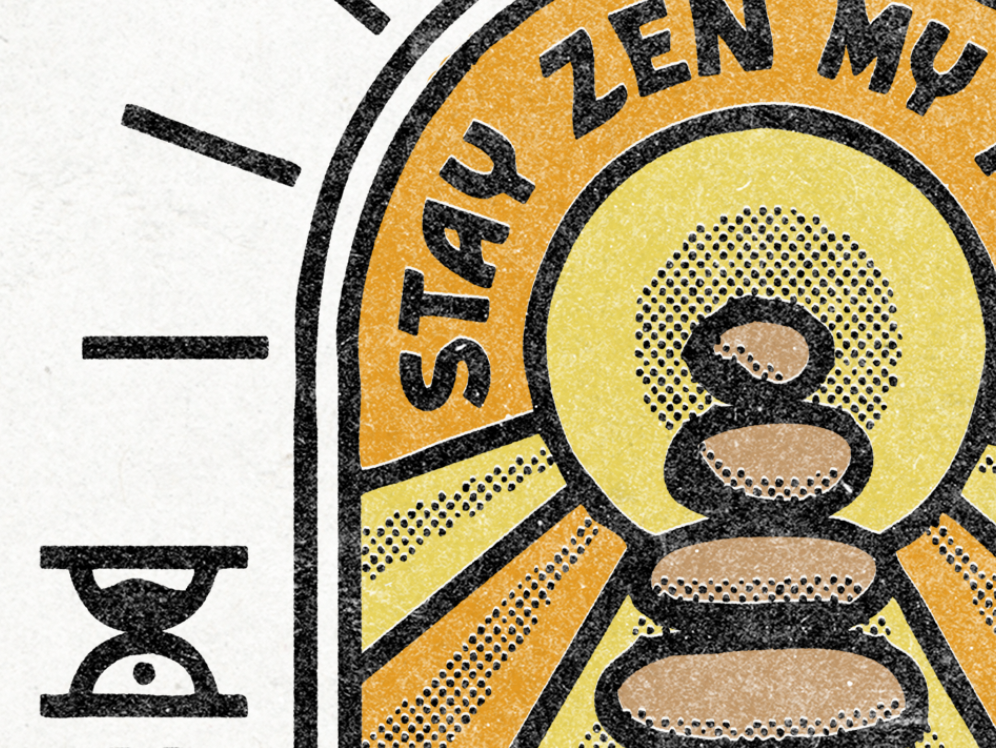 Stay Zen - Texture Shot by Joel Bentley on Dribbble