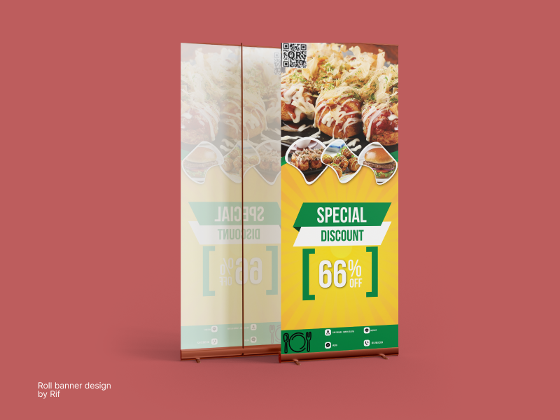 roller banner design by RIF on Dribbble