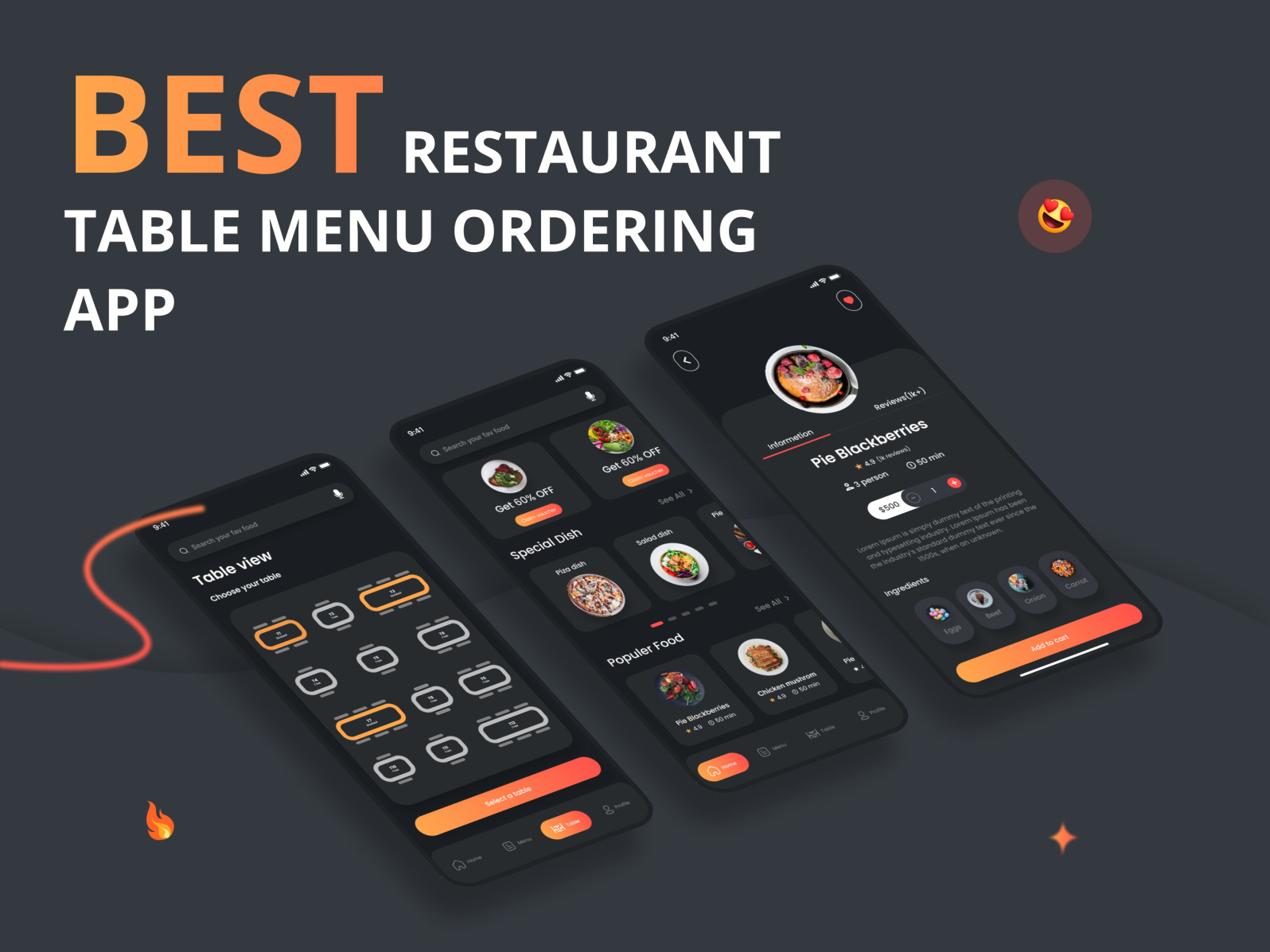 Restaurant table Menu Ordering APP by Hossain Easin on Dribbble