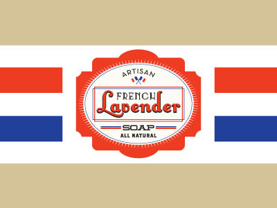 Soap label for French Legation by Clint Wells on Dribbble