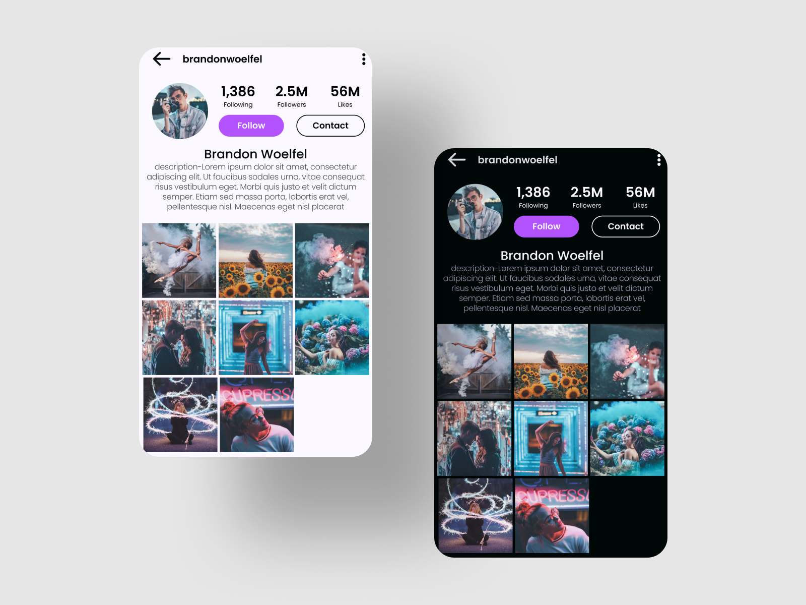 Daily UI 006 - User Profile by Nimesha Periyapperuma on Dribbble