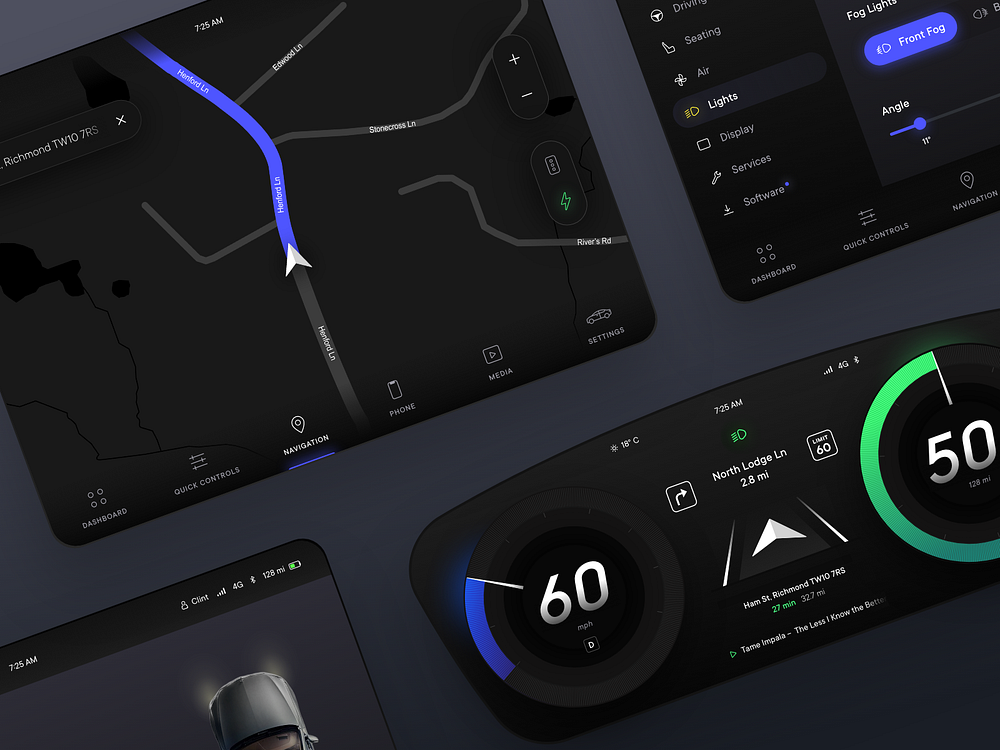 Digital Cockpit | UX & UI Design by Terielle on Dribbble